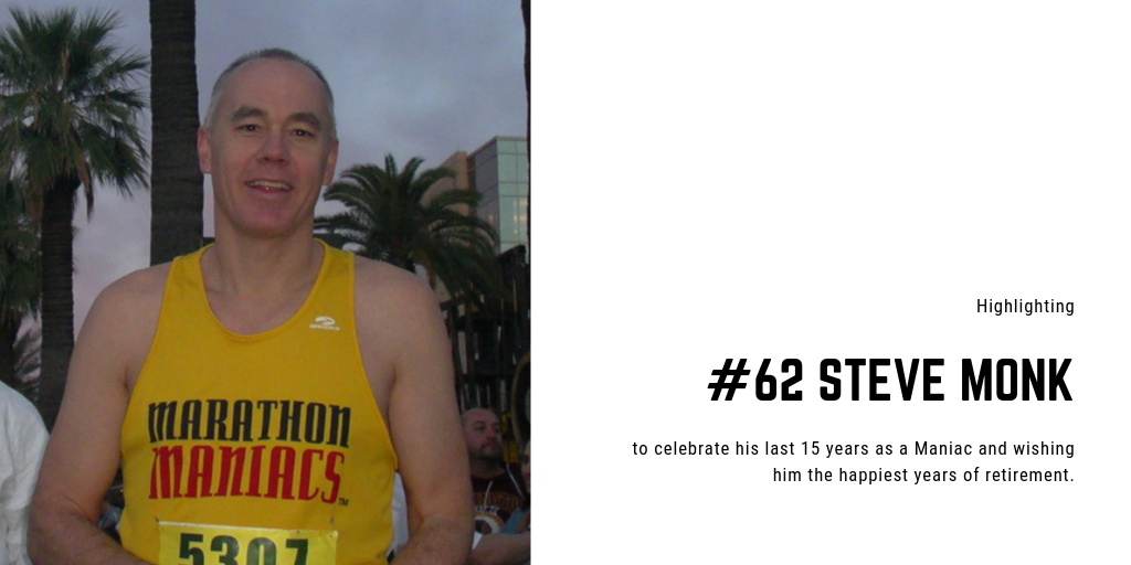 Wisconsin's First Maniac Retires: #62 Steve Monk – Marathon Maniacs