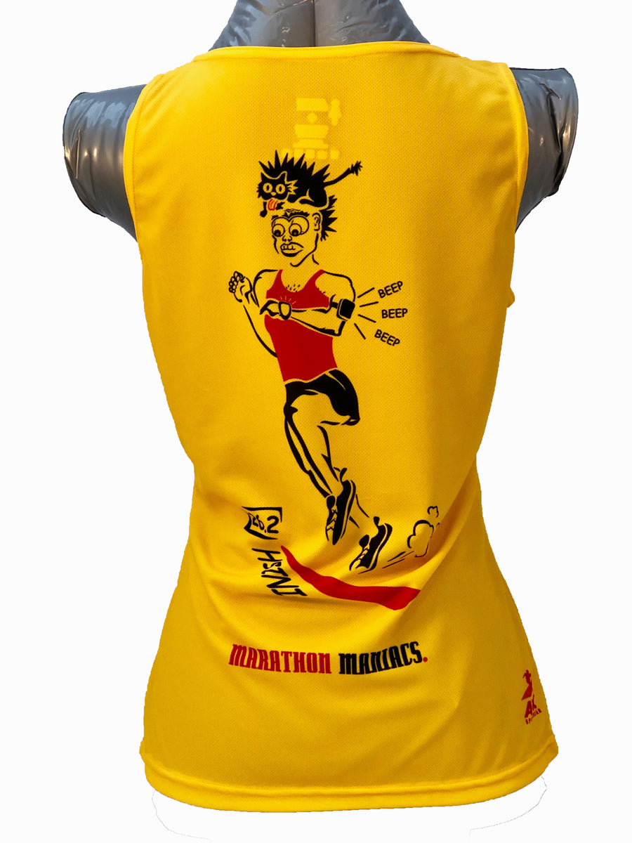 MM Women's Yellow Singlet – Marathon Maniacs